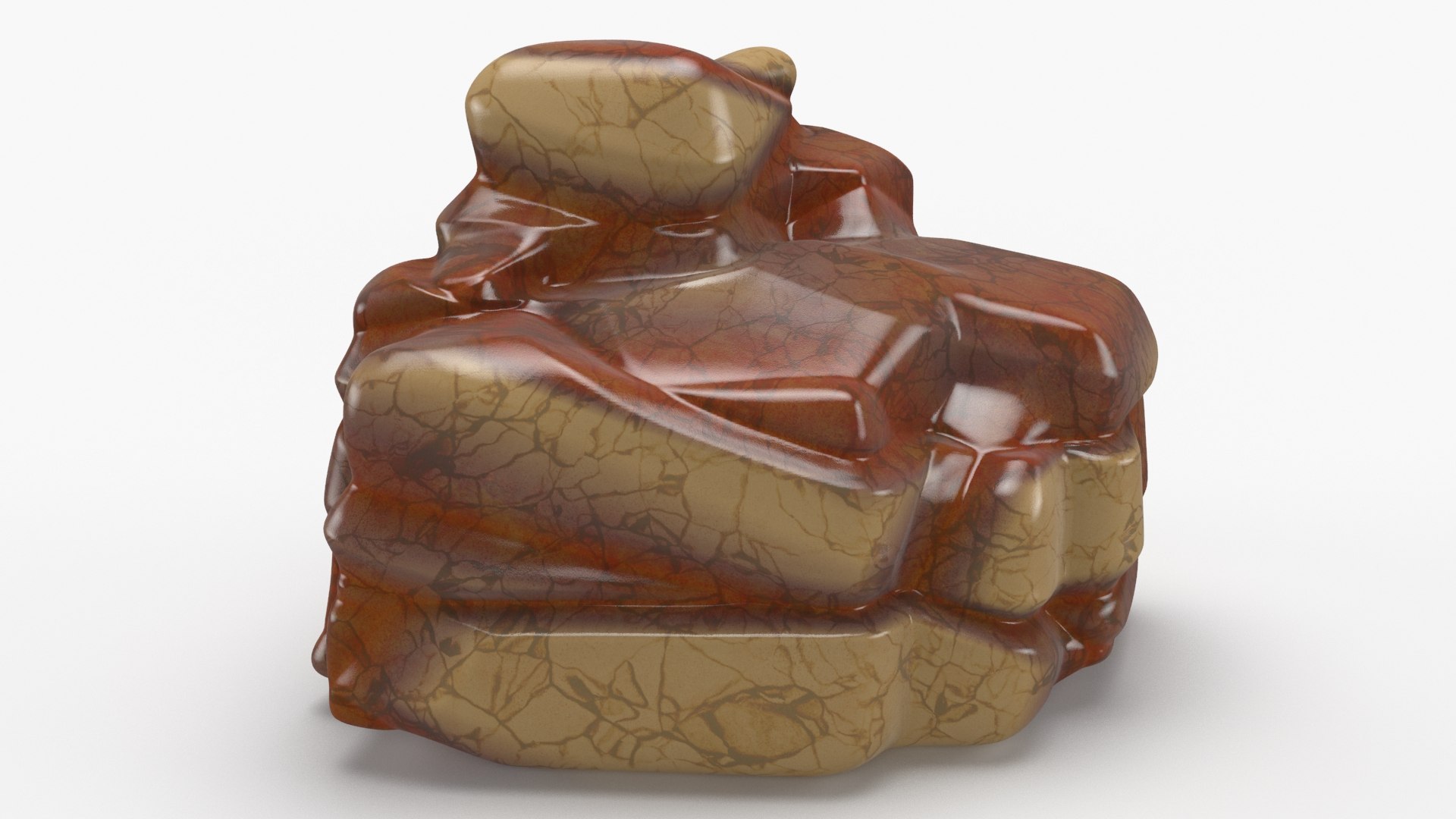 Cartoon Stone 02 Color 2 3D model - TurboSquid 1769400