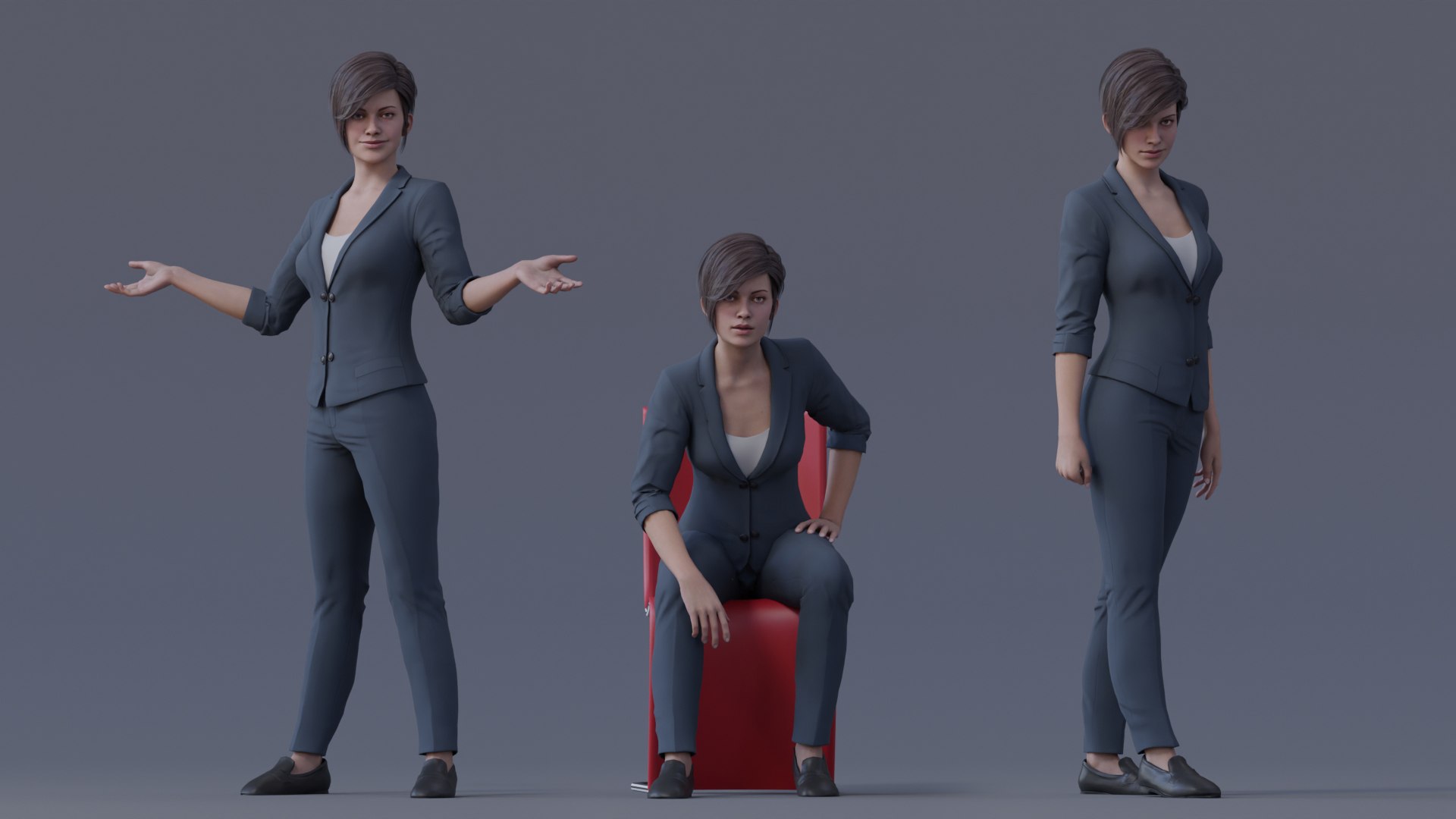 Female Professional Rig 3D Model - TurboSquid 2518602