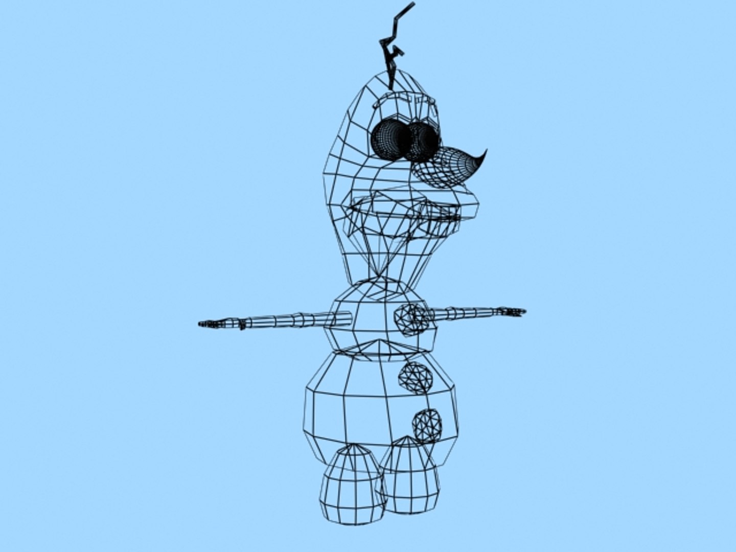Snow Olaf 3d Model