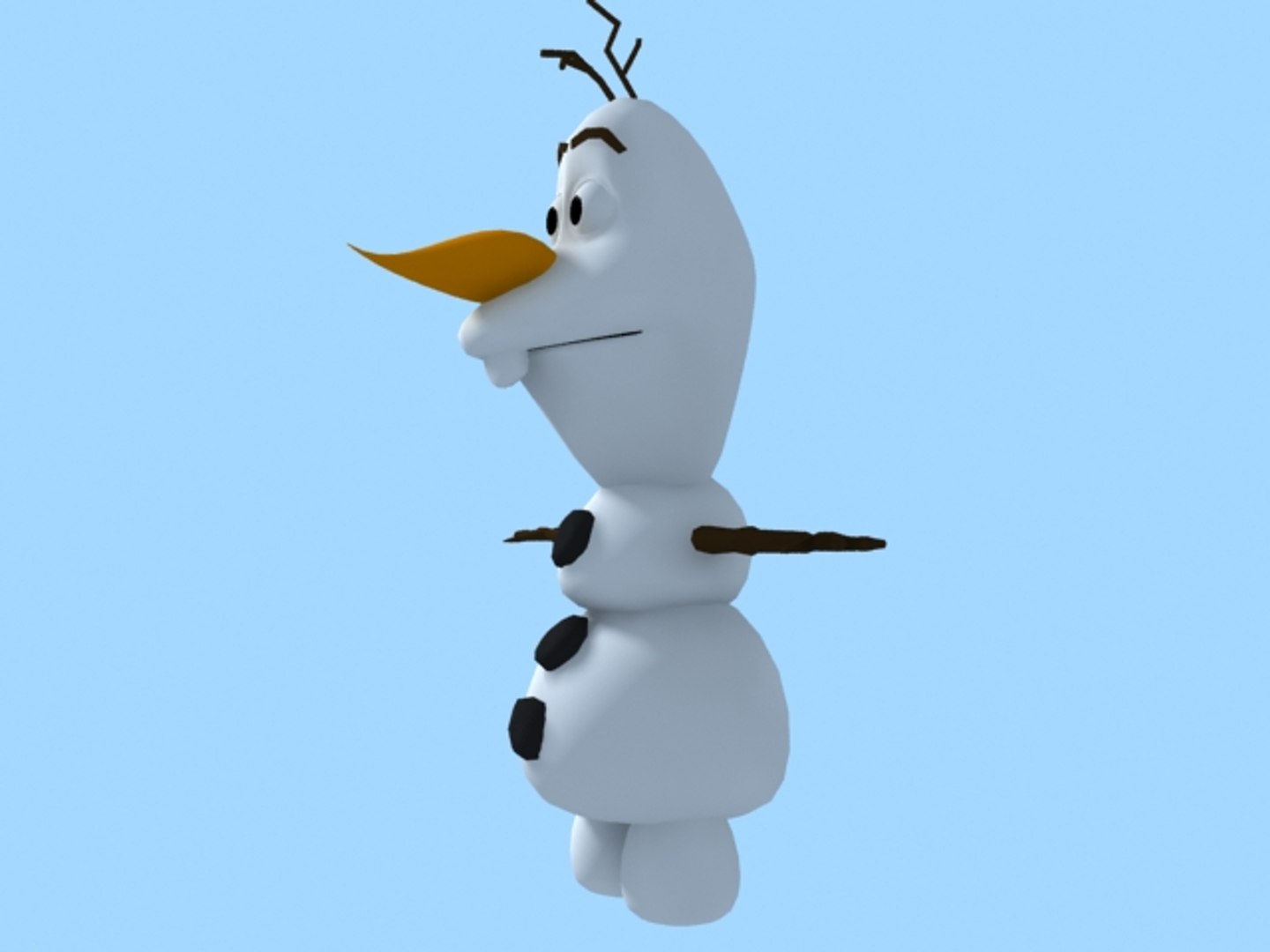 Snow Olaf 3d Model