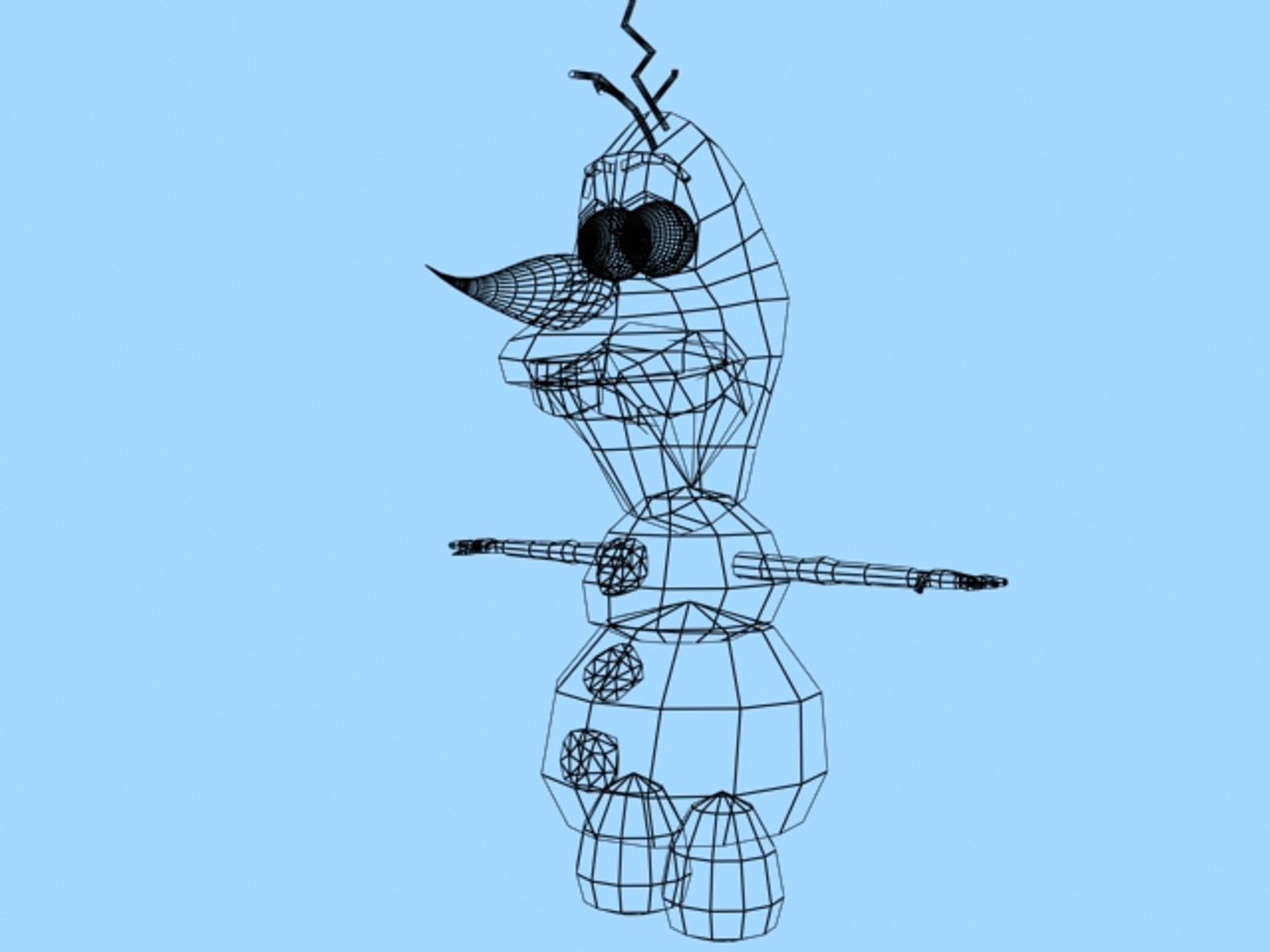 Snow Olaf 3d Model