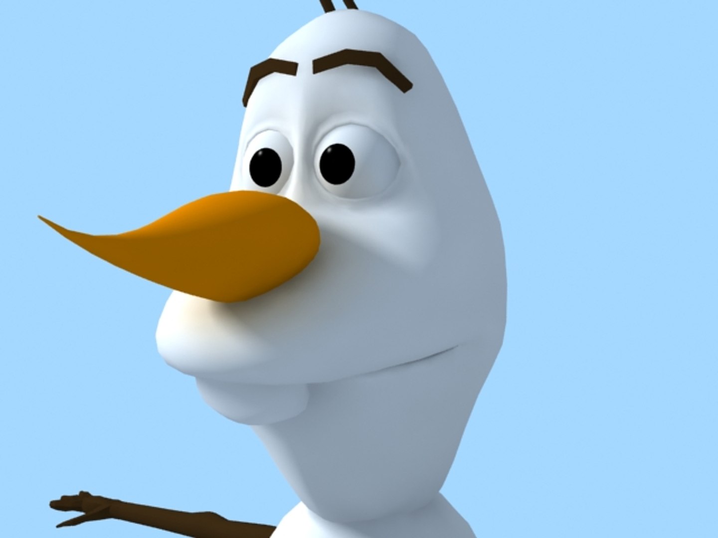 Snow Olaf 3d Model