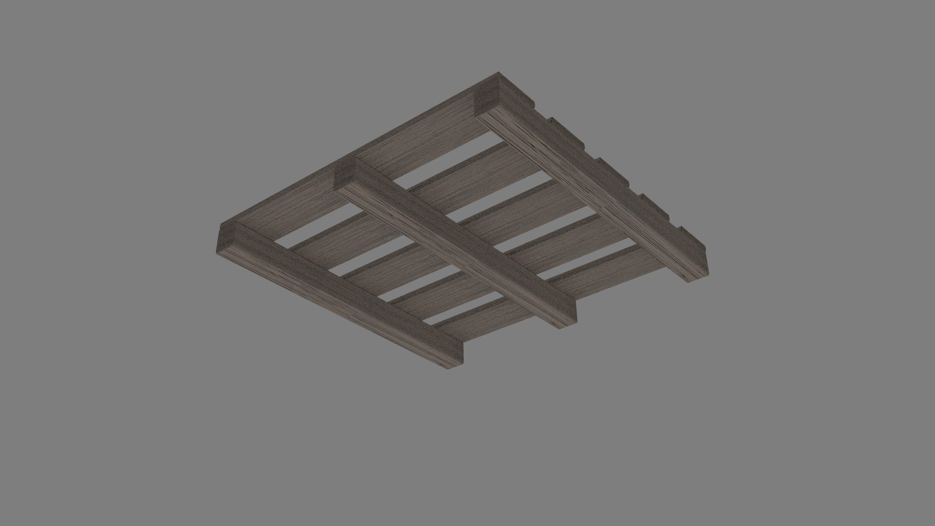 Standard Wood Pallet 3d Model