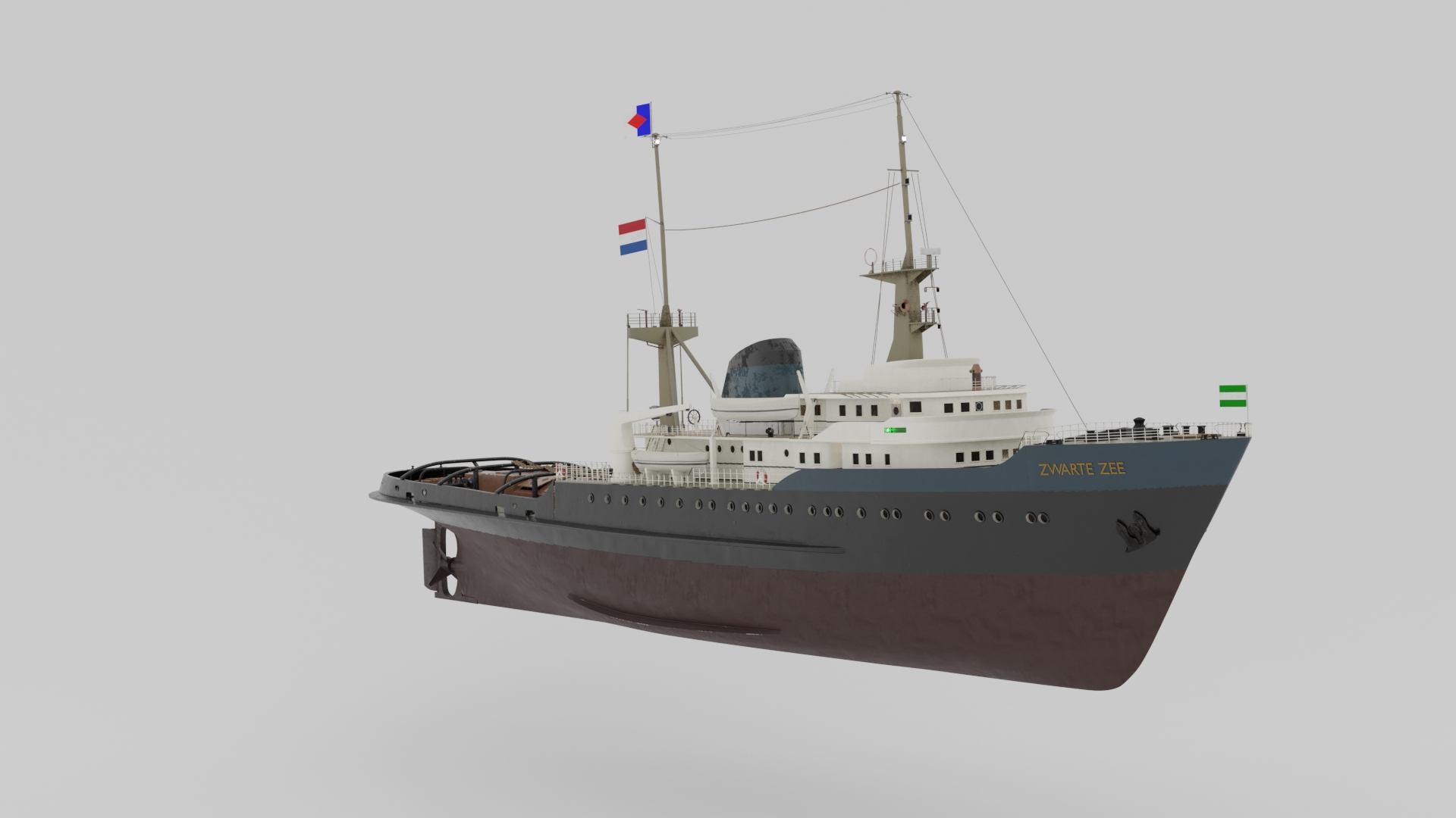 Tug Ship Vessel Model - TurboSquid 1672516