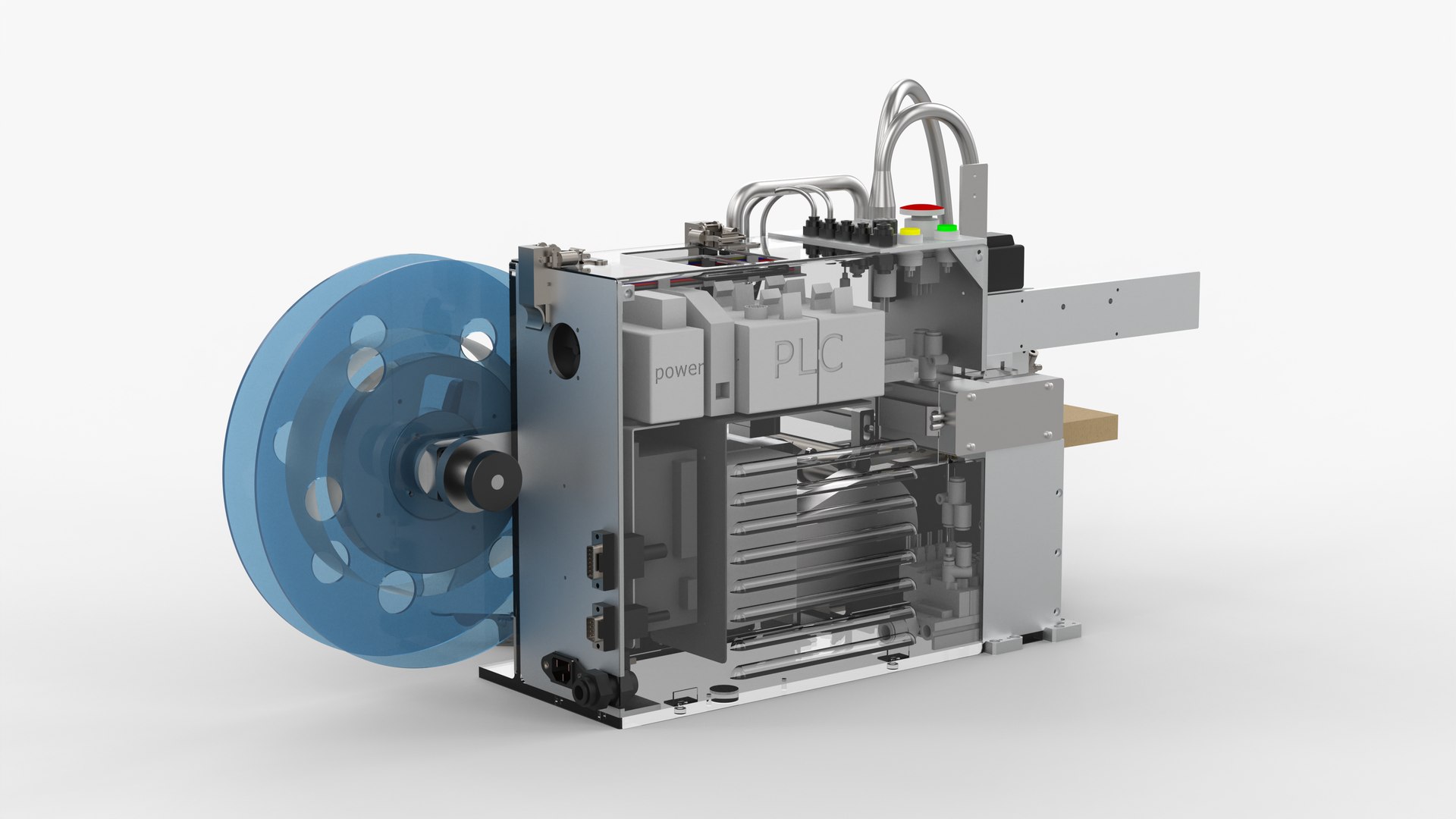 3D Automatic Little Monster Labeling And Peeling Mechanism Model ...