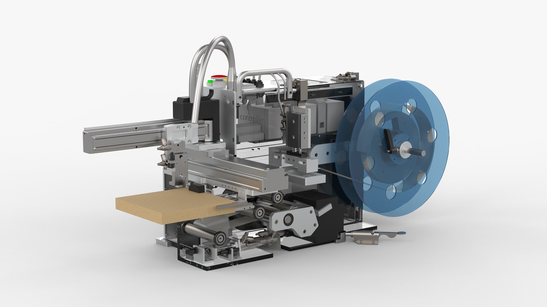 3D Automatic Little Monster Labeling And Peeling Mechanism Model ...