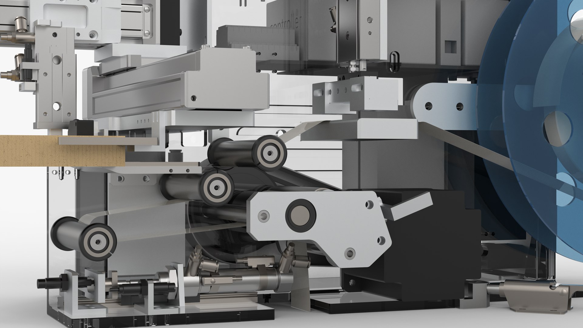 3D Automatic Little Monster Labeling And Peeling Mechanism Model ...