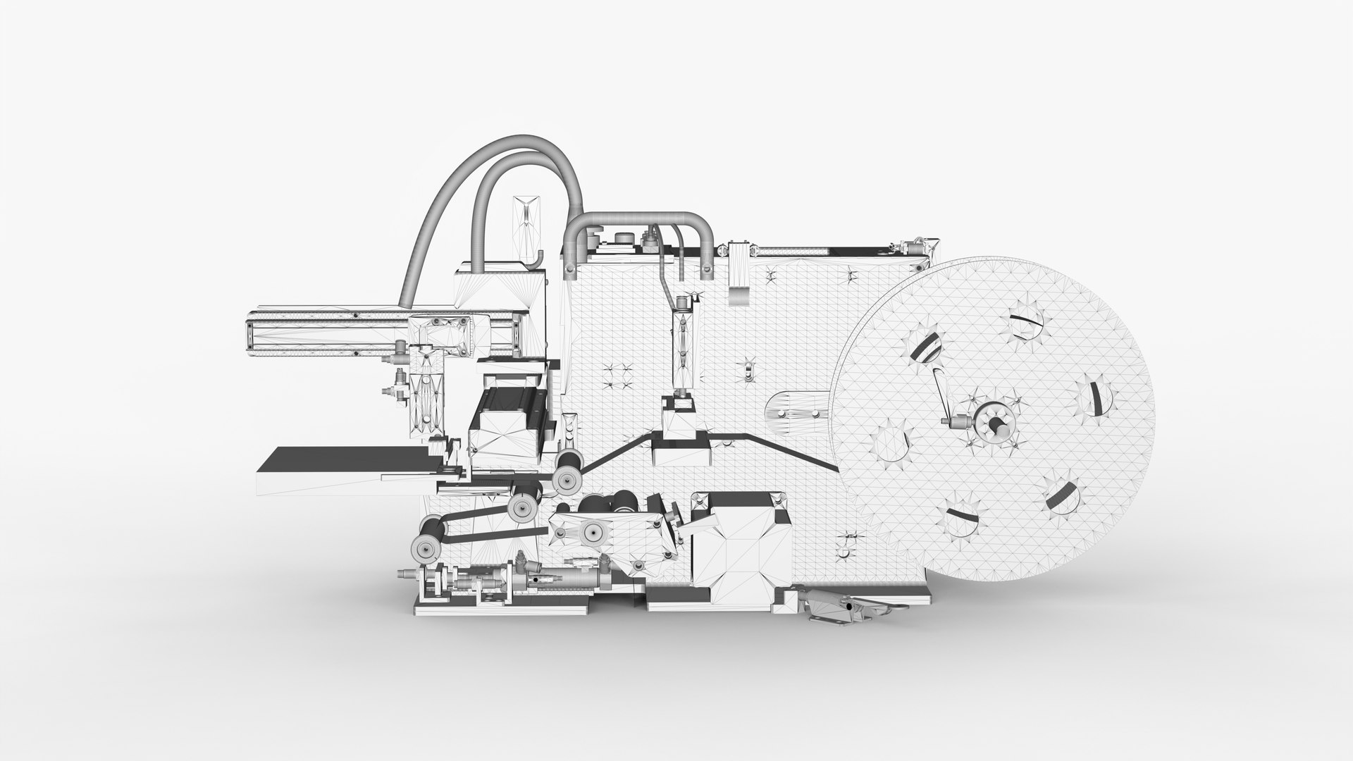 3D Automatic Little Monster Labeling And Peeling Mechanism Model ...