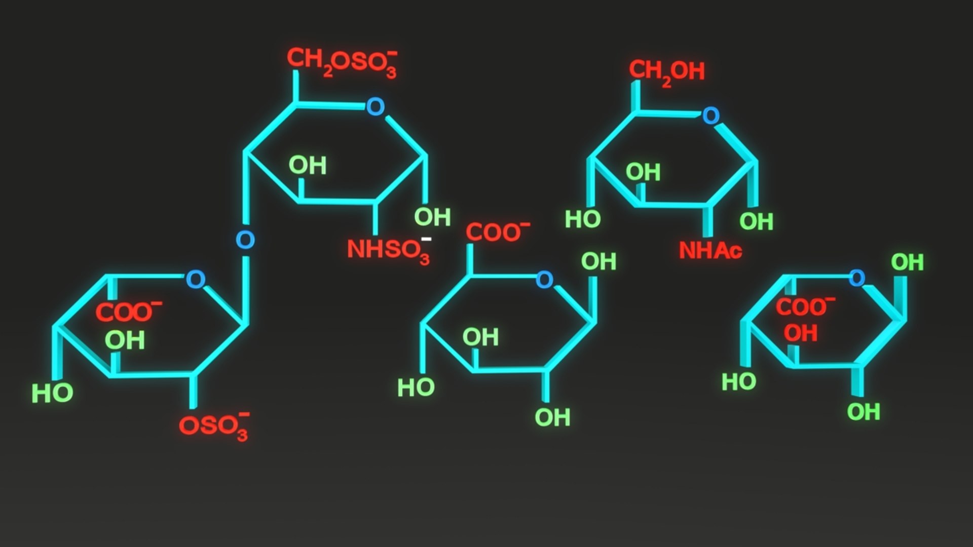 Chemical Structure Heparin Model - TurboSquid 1238352