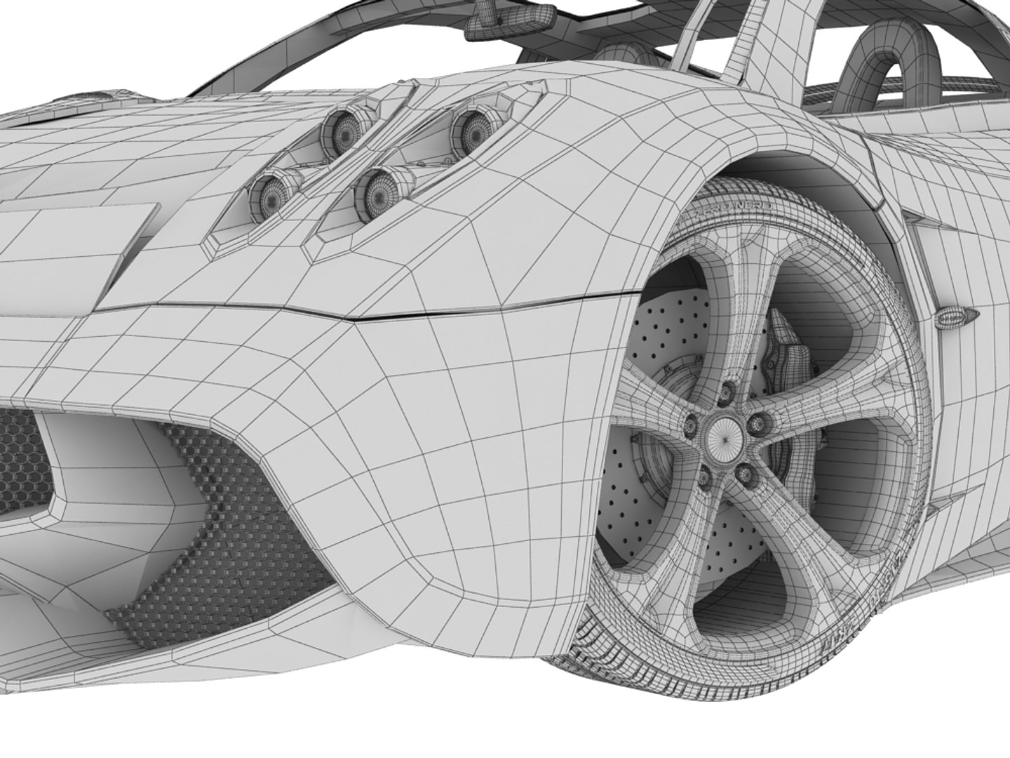 3d Pagani Huayra 2012
