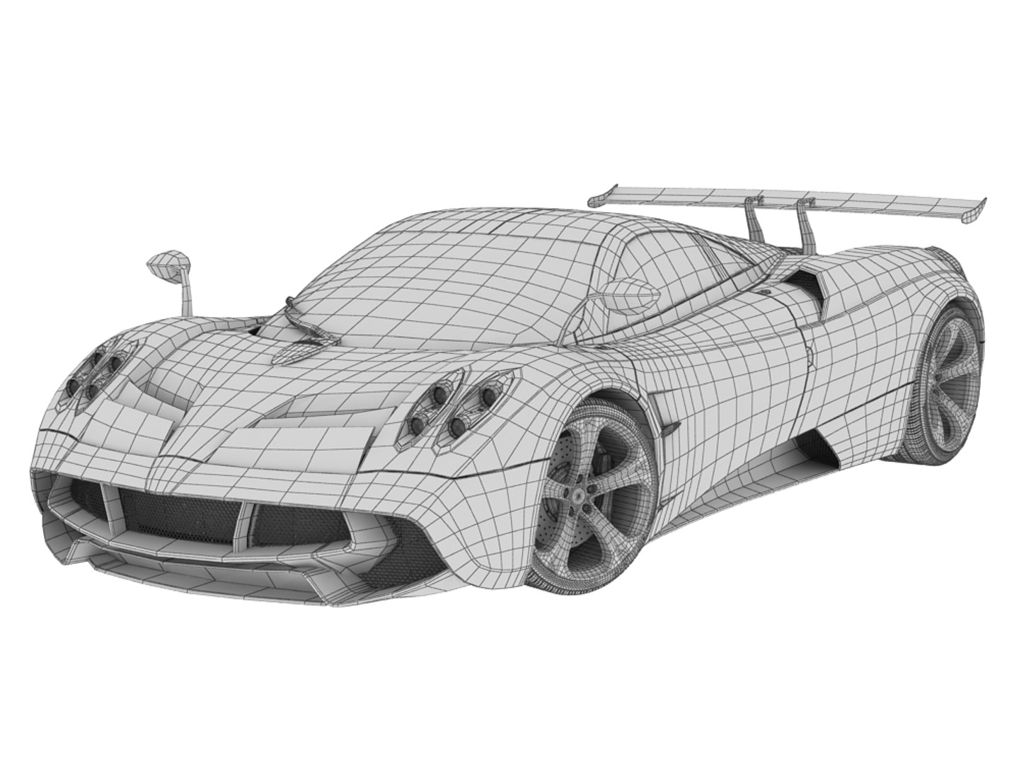 3d Pagani Huayra 2012