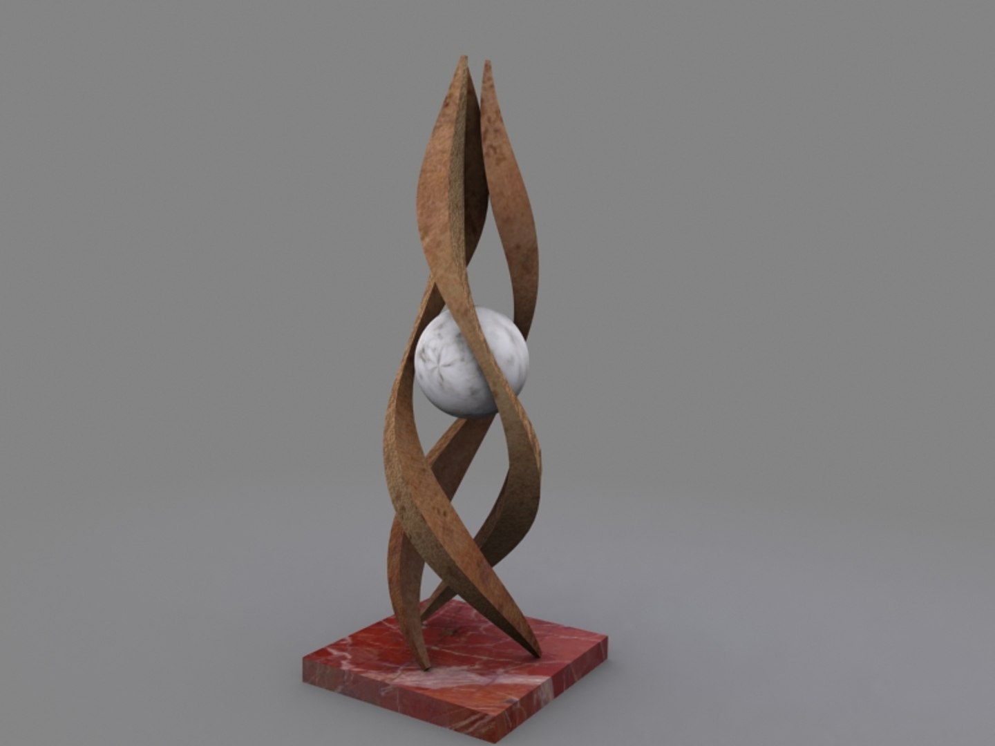 3d model decorative sculpture modern