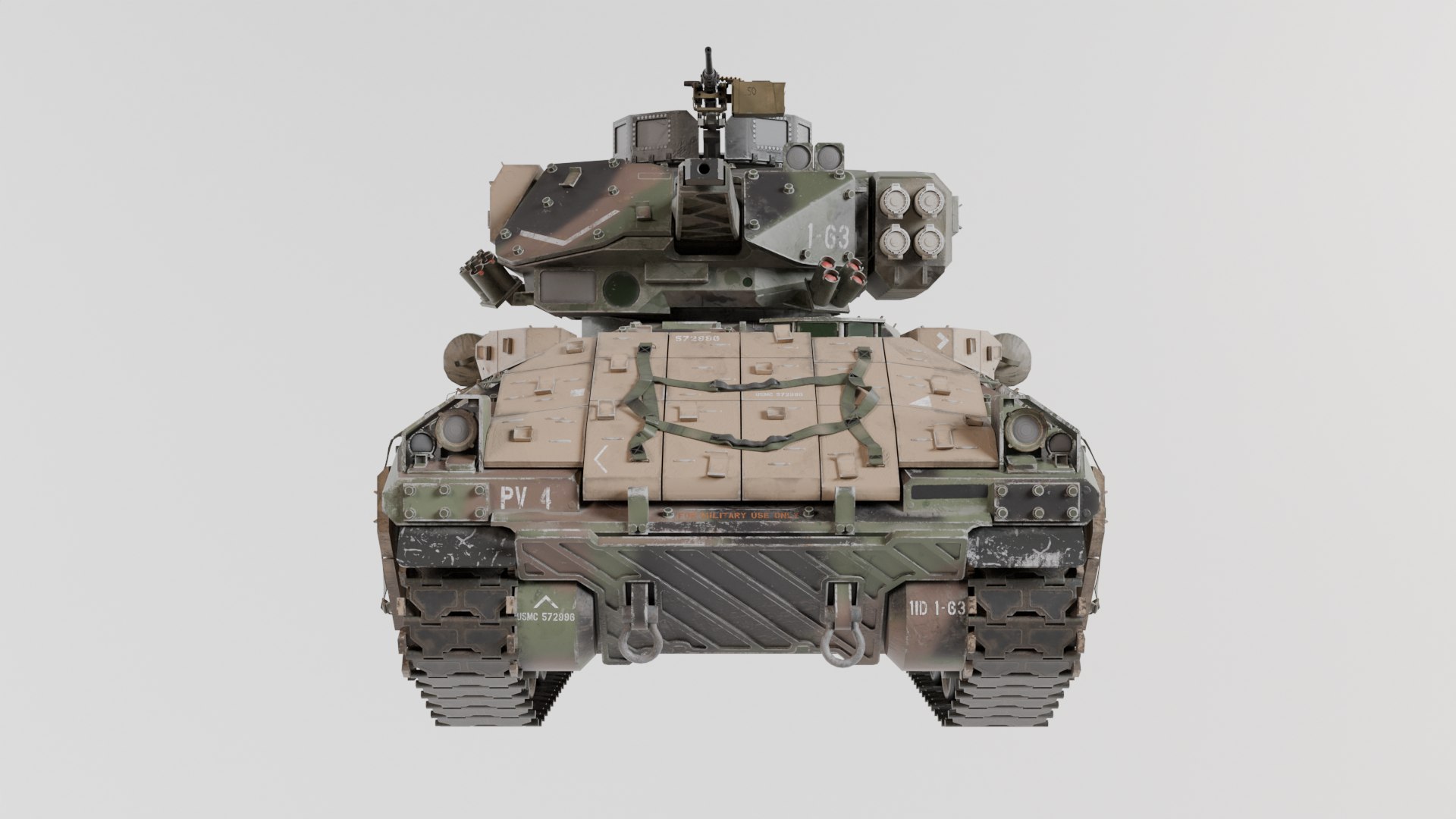 M2 Bradley Tank 3D Model - TurboSquid 2333158