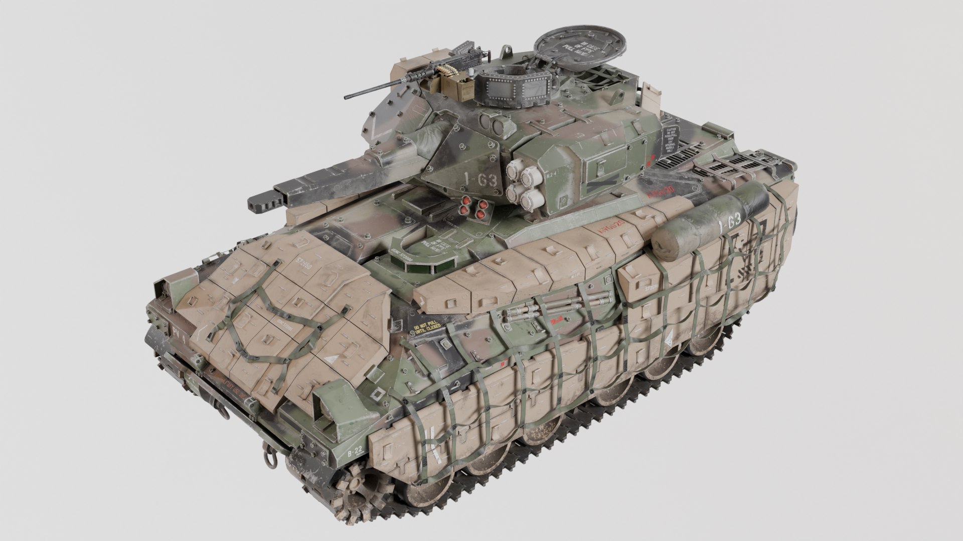 M2 Bradley Tank 3D Model - TurboSquid 2333158