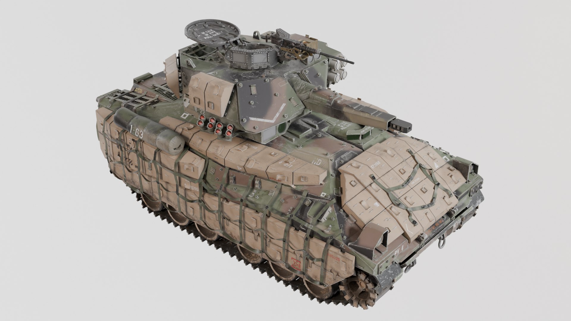 M2 Bradley Tank 3D Model - TurboSquid 2333158