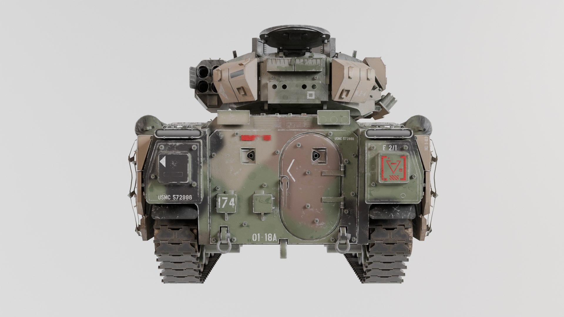 M2 Bradley Tank 3D Model - TurboSquid 2333158