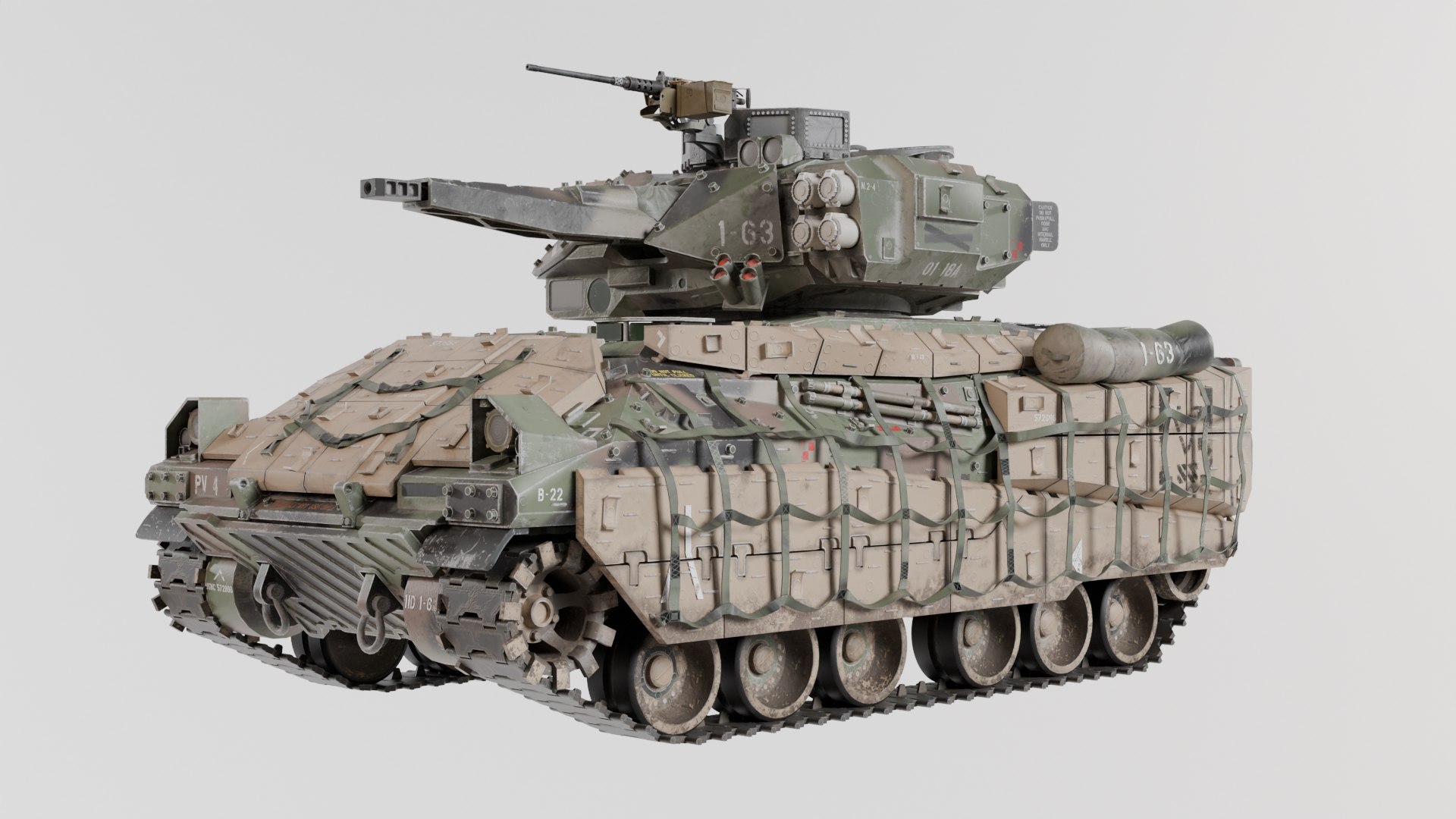 M2 Bradley Tank 3D Model - TurboSquid 2333158
