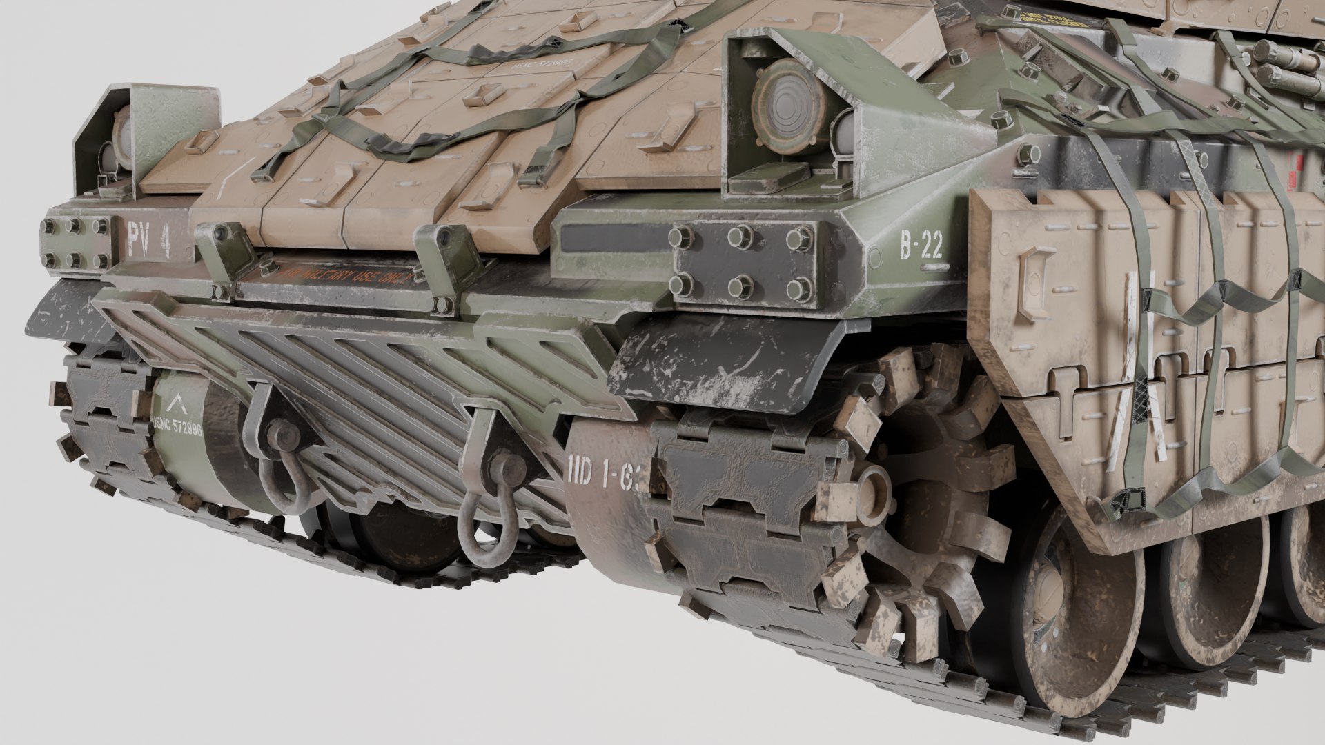 M2 Bradley Tank 3D Model - TurboSquid 2333158
