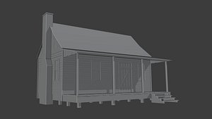Log Cabin 3D Model - TurboSquid 1306070