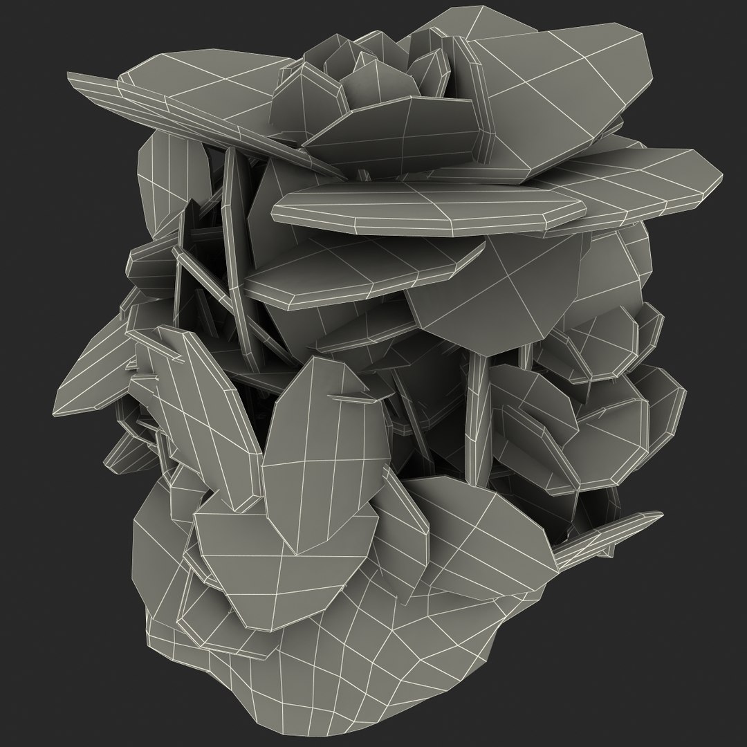 Red Quartz Crystals 3d Model