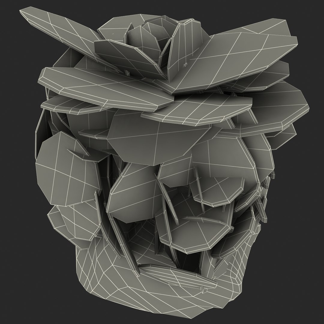 Red Quartz Crystals 3d Model