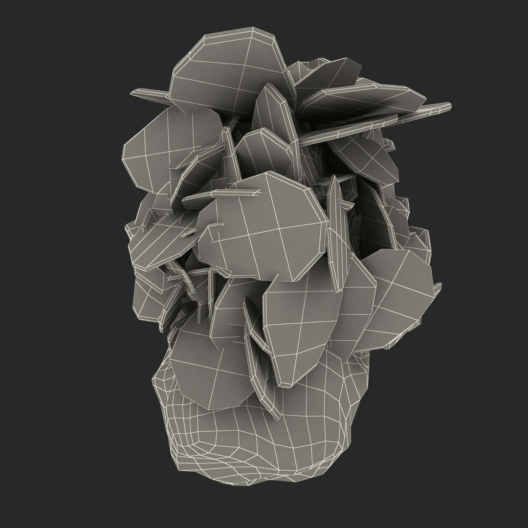 Red Quartz Crystals 3d Model