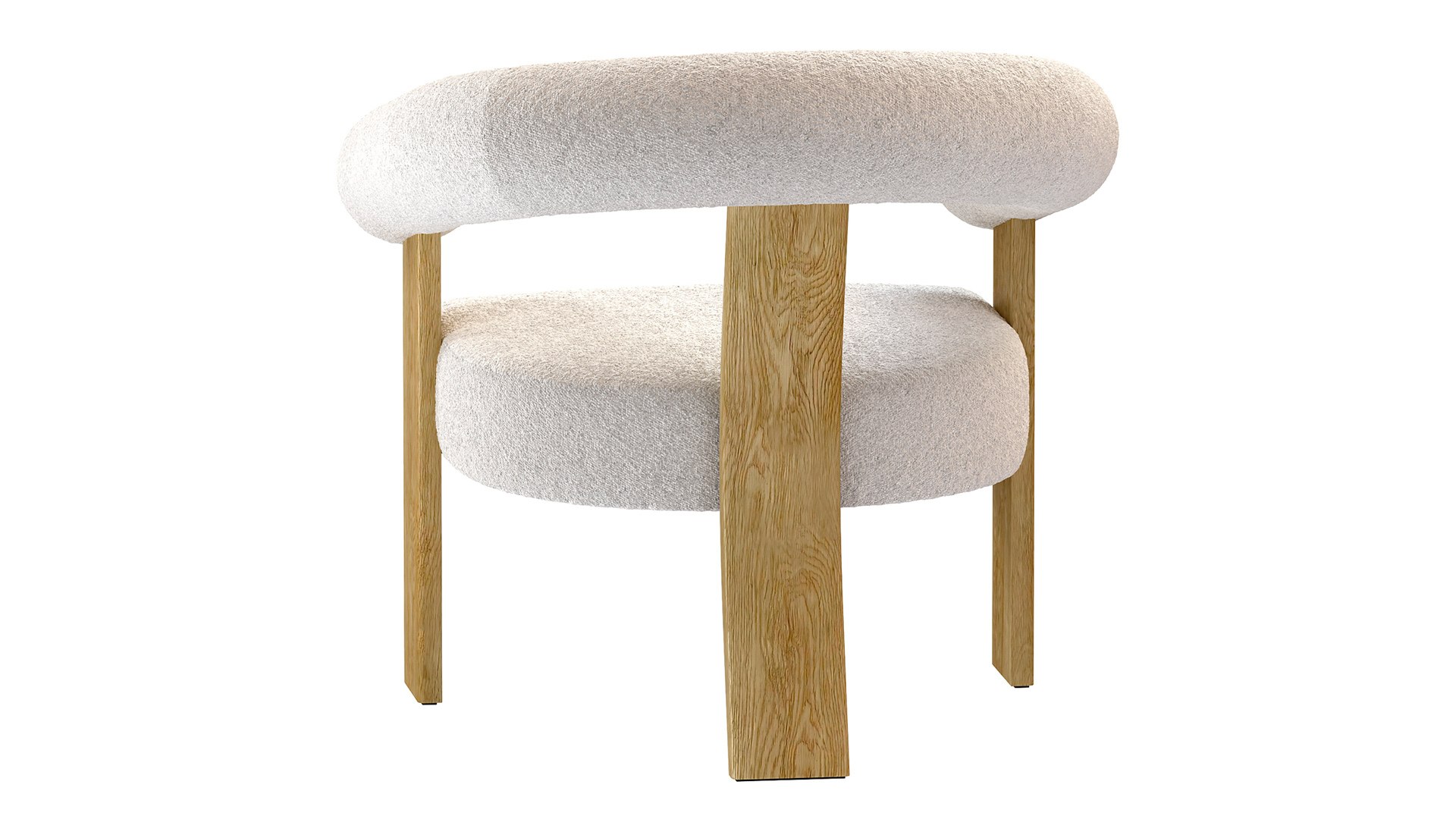 3D model Boucle Curved Armchair Life Interiors - TurboSquid 2076583