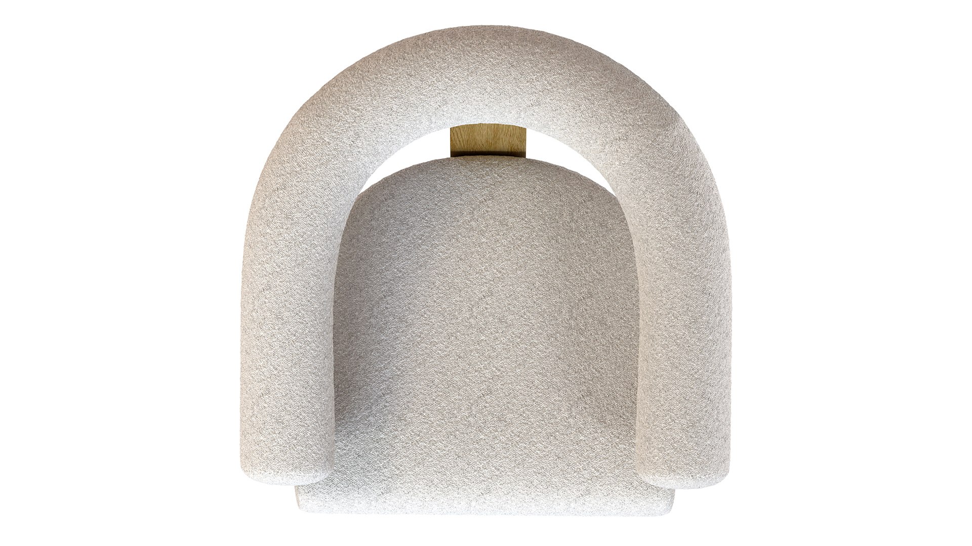 3D model Boucle Curved Armchair Life Interiors - TurboSquid 2076583