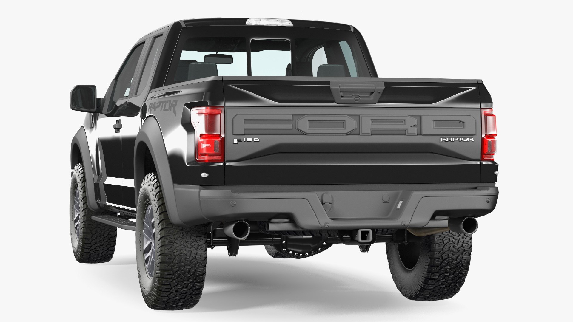 Black Ford F-150 Raptor 2017 model - TurboSquid 2080716