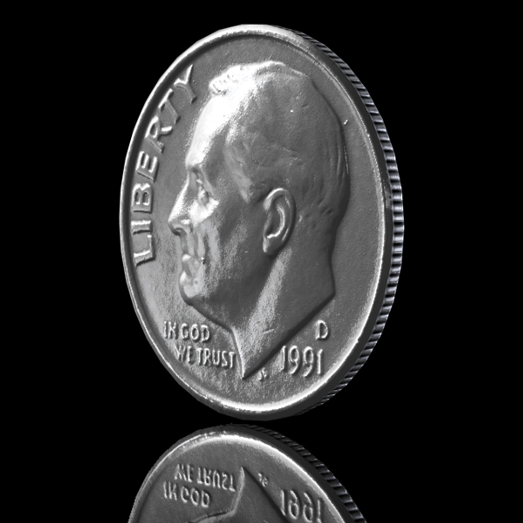 Photo Realistic Money Coins C4d