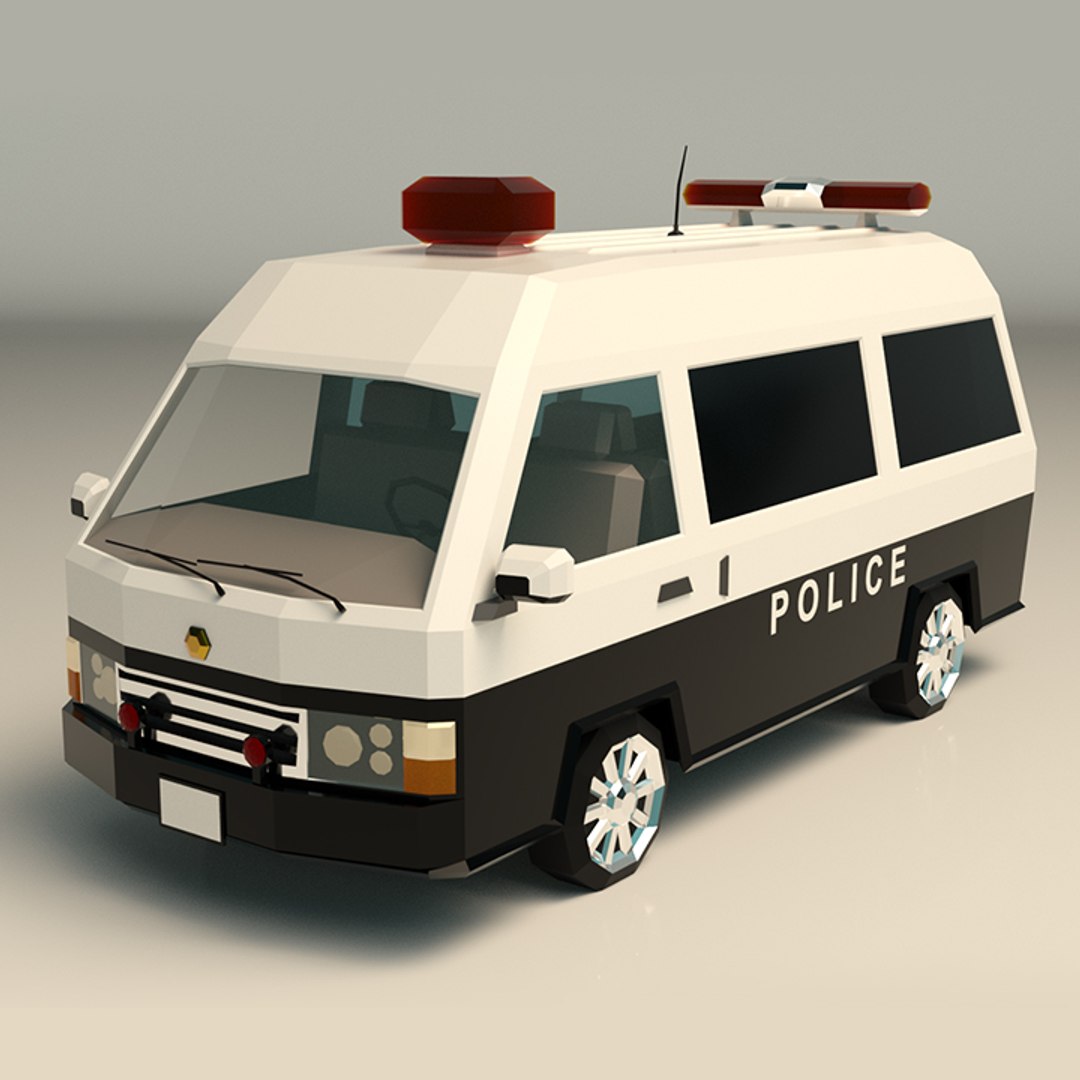3D police van - TurboSquid 1545677
