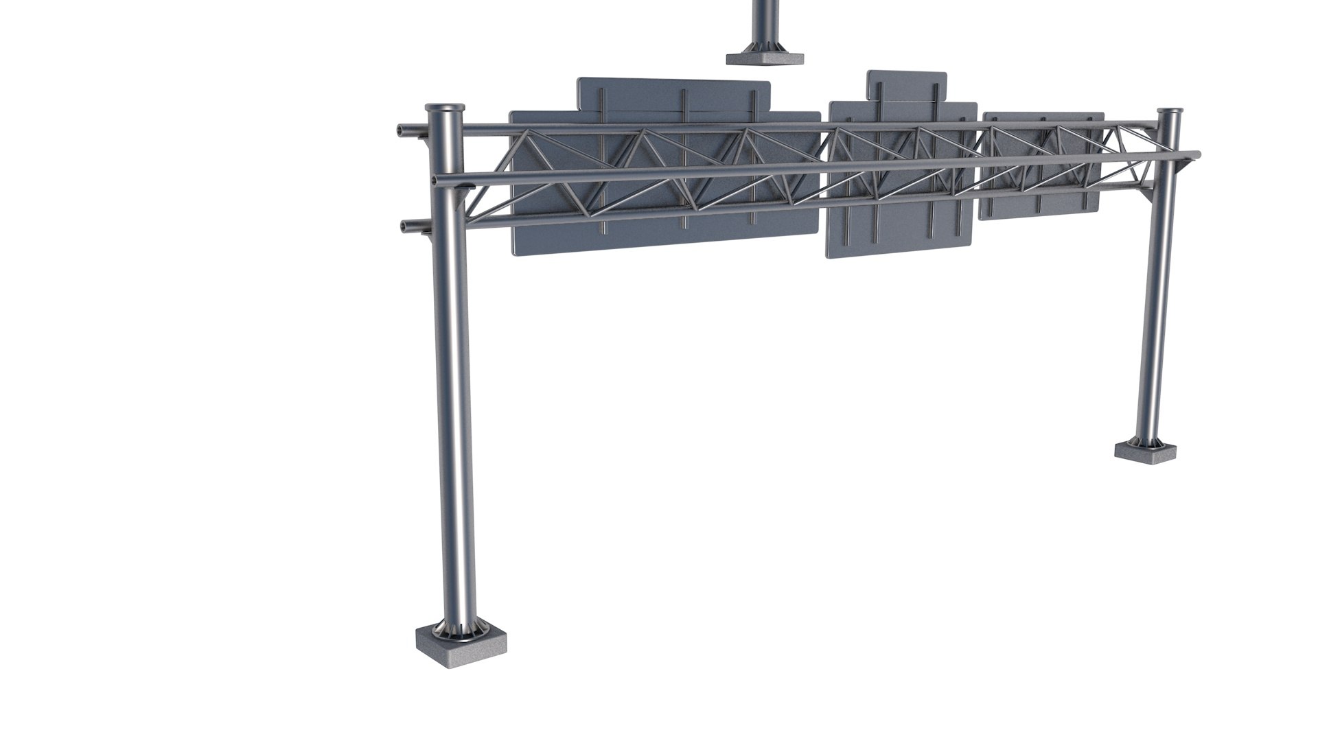 3D Green Direction Highway Signs Model - TurboSquid 1919171