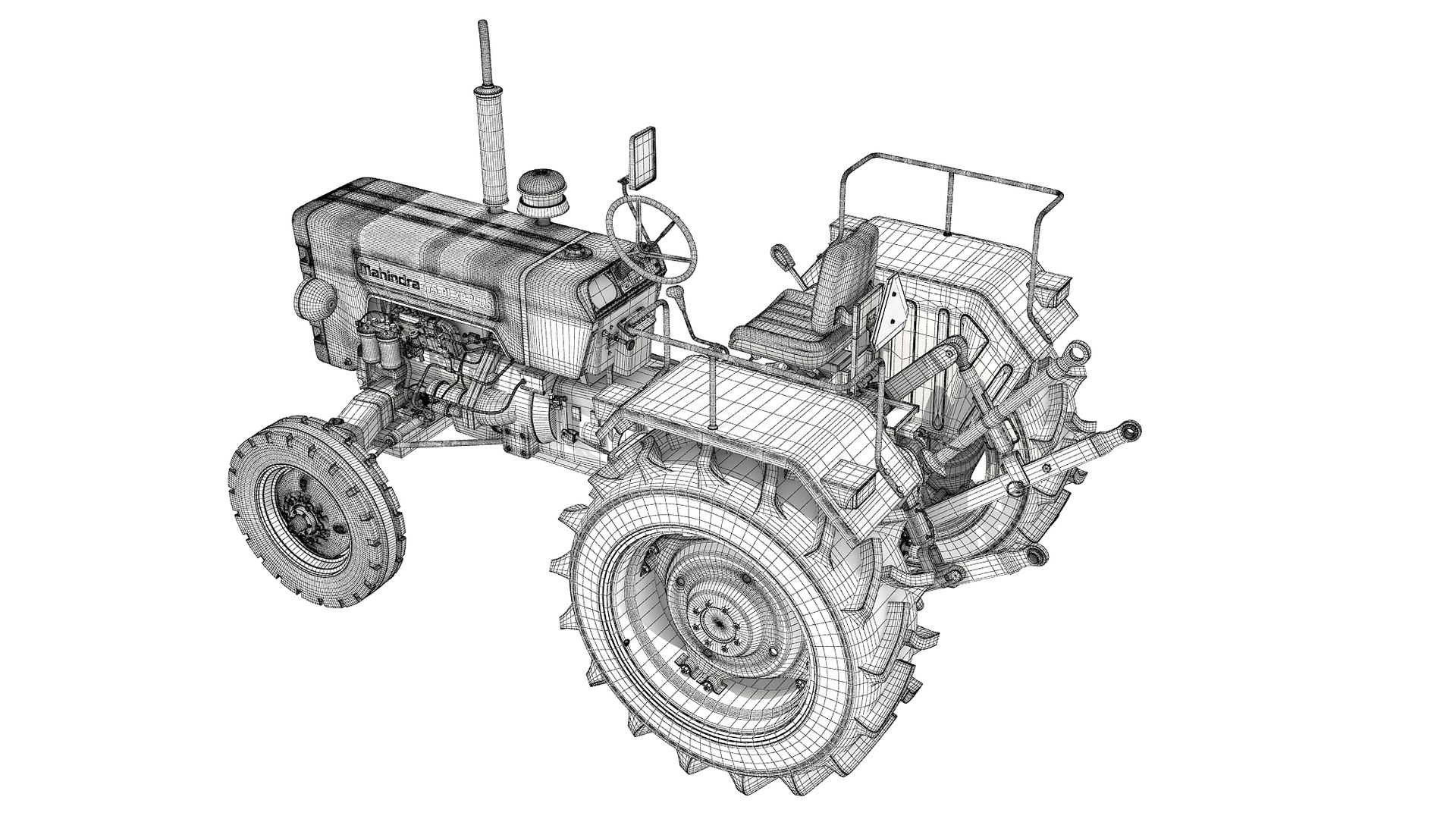 Mahindra Farm Tractor 3D Model - TurboSquid 2040741