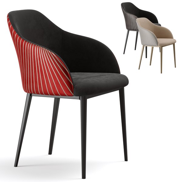 modelo 3d Silla de comedor italiana Riflessi Sofia - TurboSquid 1814308