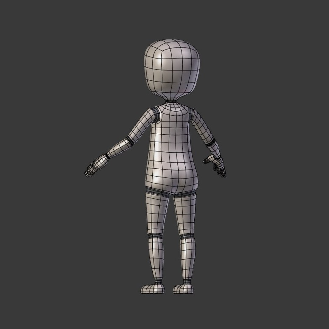 Cartoon Stickman 3D - TurboSquid 1487957