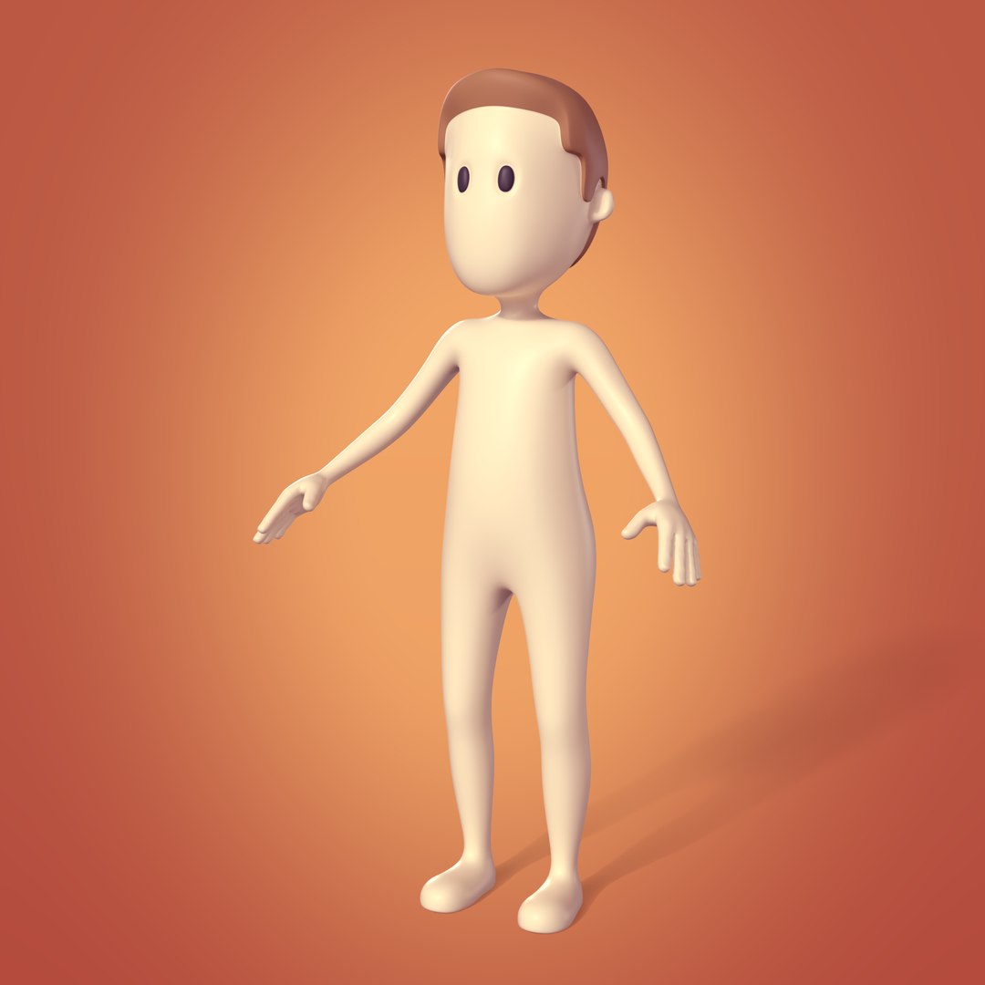 Cartoon Stickman 3D - TurboSquid 1487957