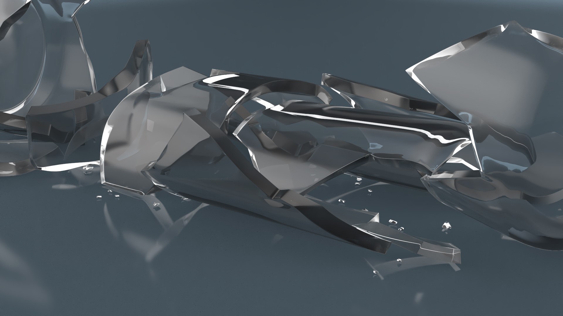 Realistic Shattered Glass Bottle 3D Model - TurboSquid 2329704