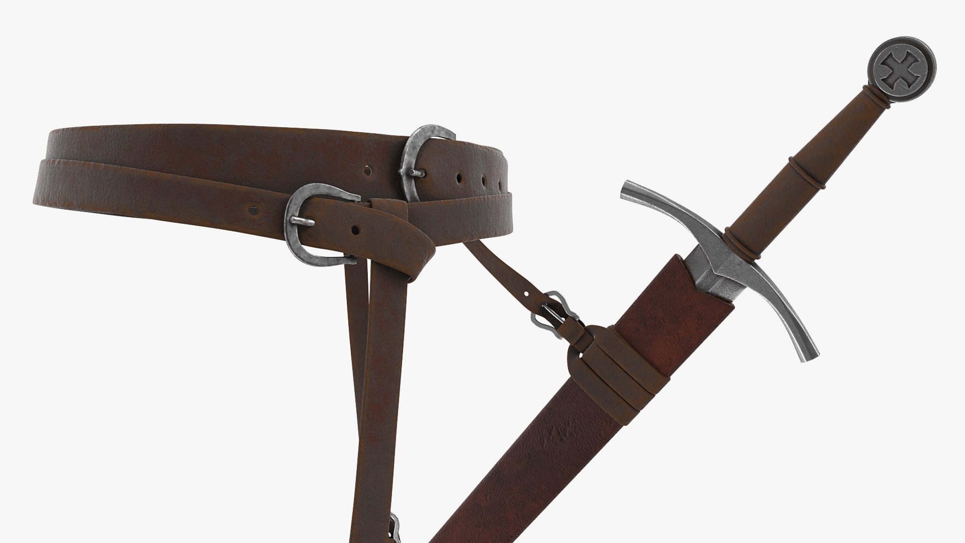 3D Sword Belt Model - TurboSquid 1511821