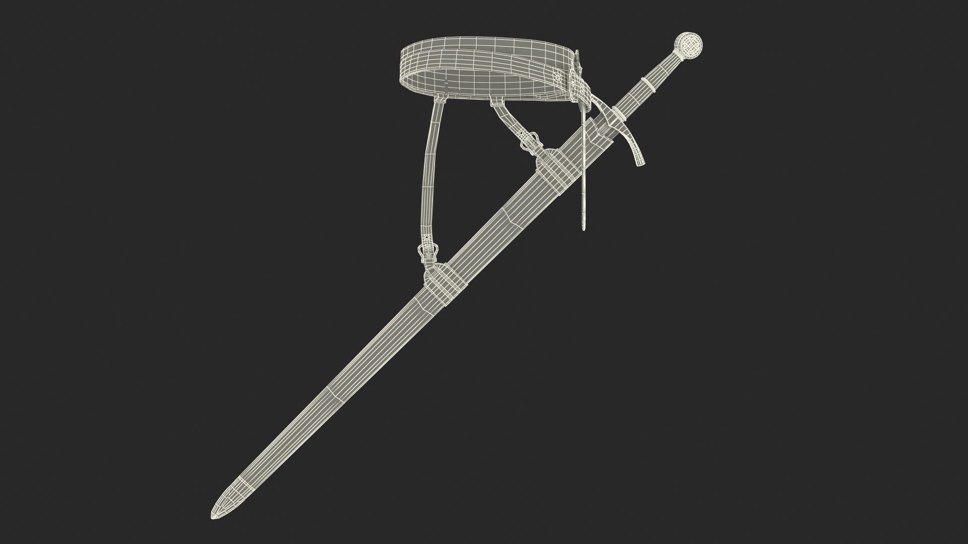 3D Sword Belt Model - TurboSquid 1511821