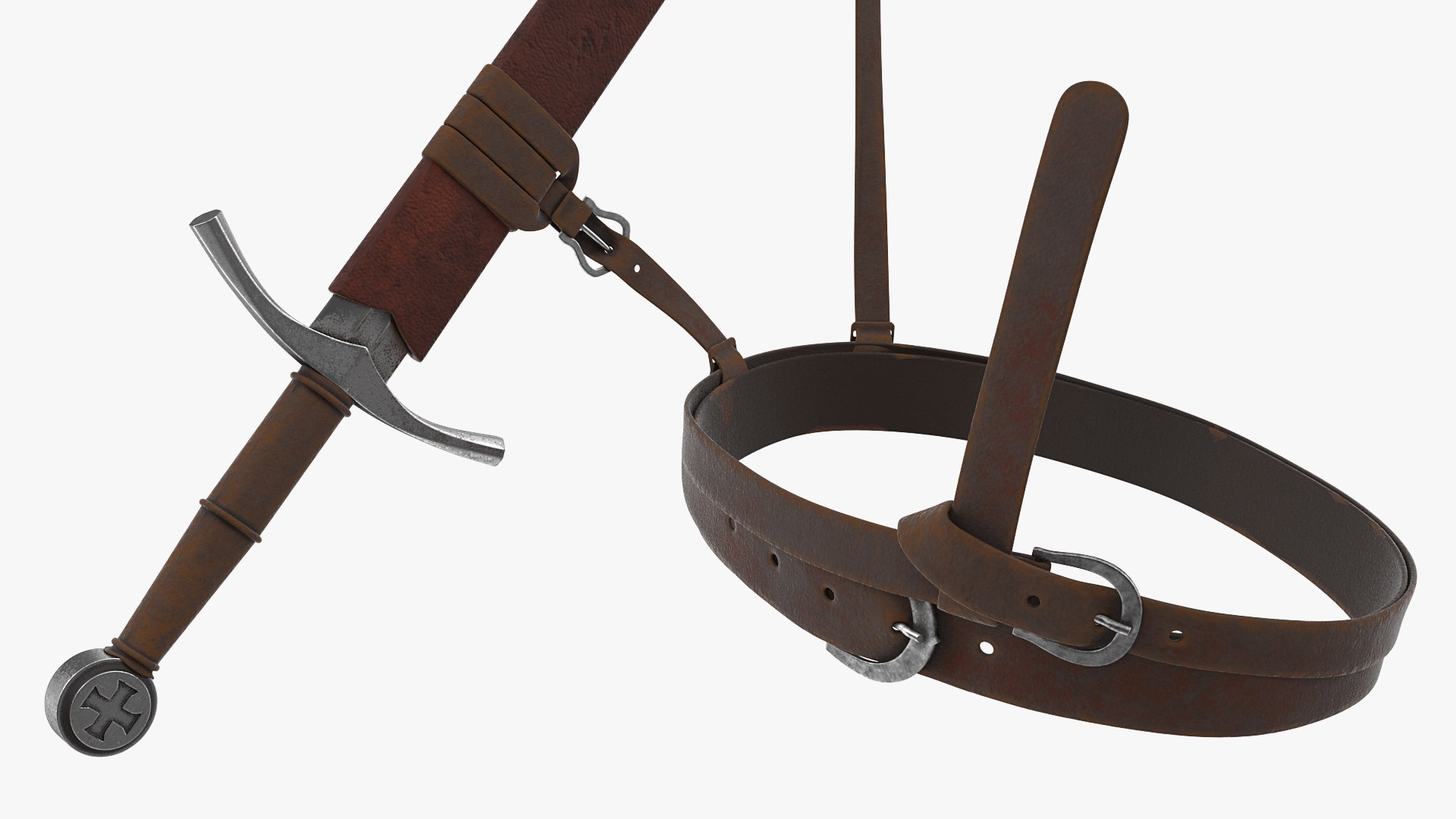 3D Sword Belt Model - TurboSquid 1511821