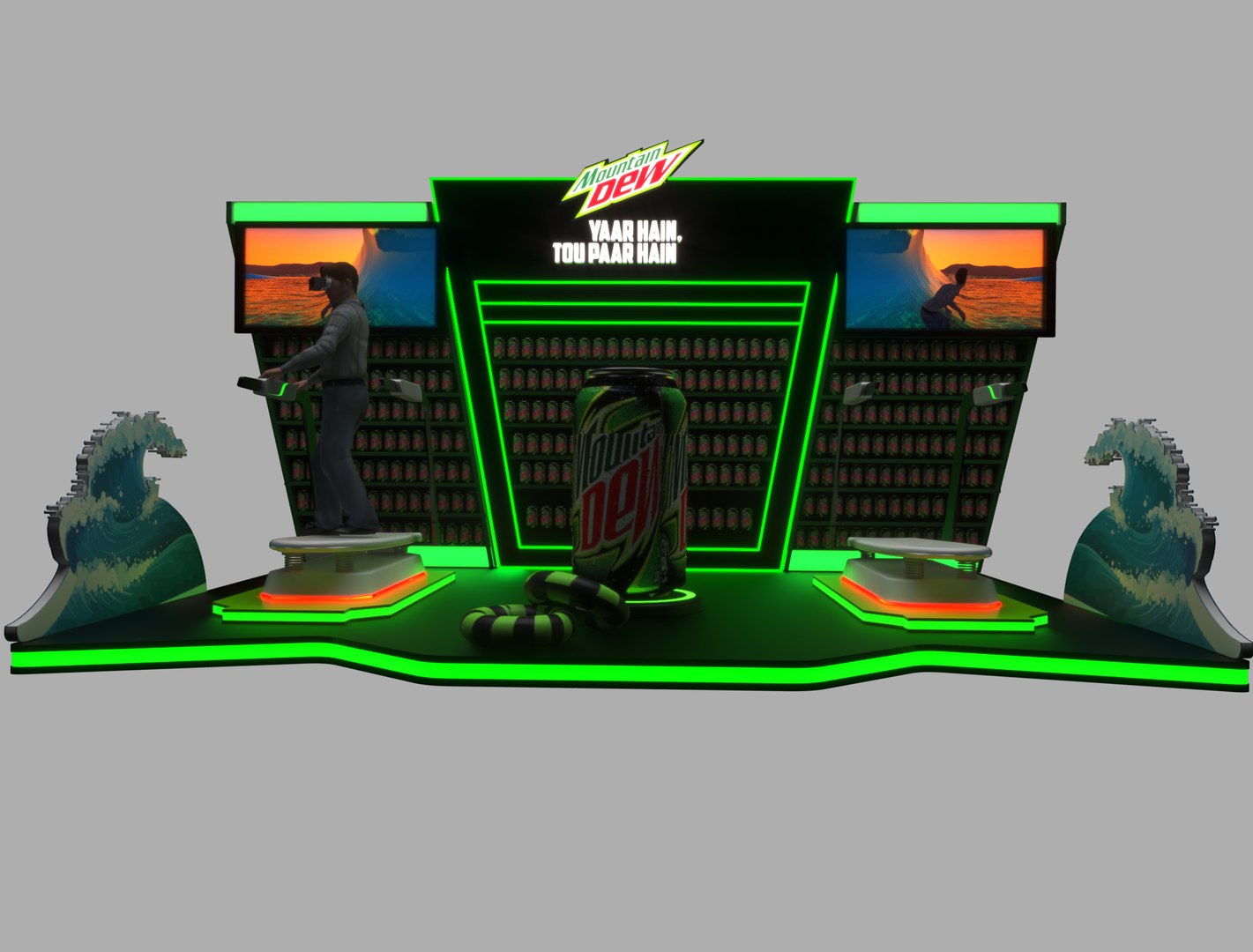 WaveRider VR Surfing Adventure Product Showcase 3D - TurboSquid 2120538