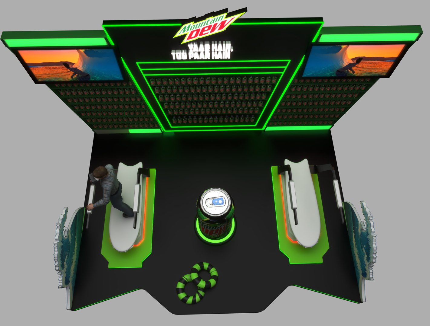 WaveRider VR Surfing Adventure Product Showcase 3D - TurboSquid 2120538