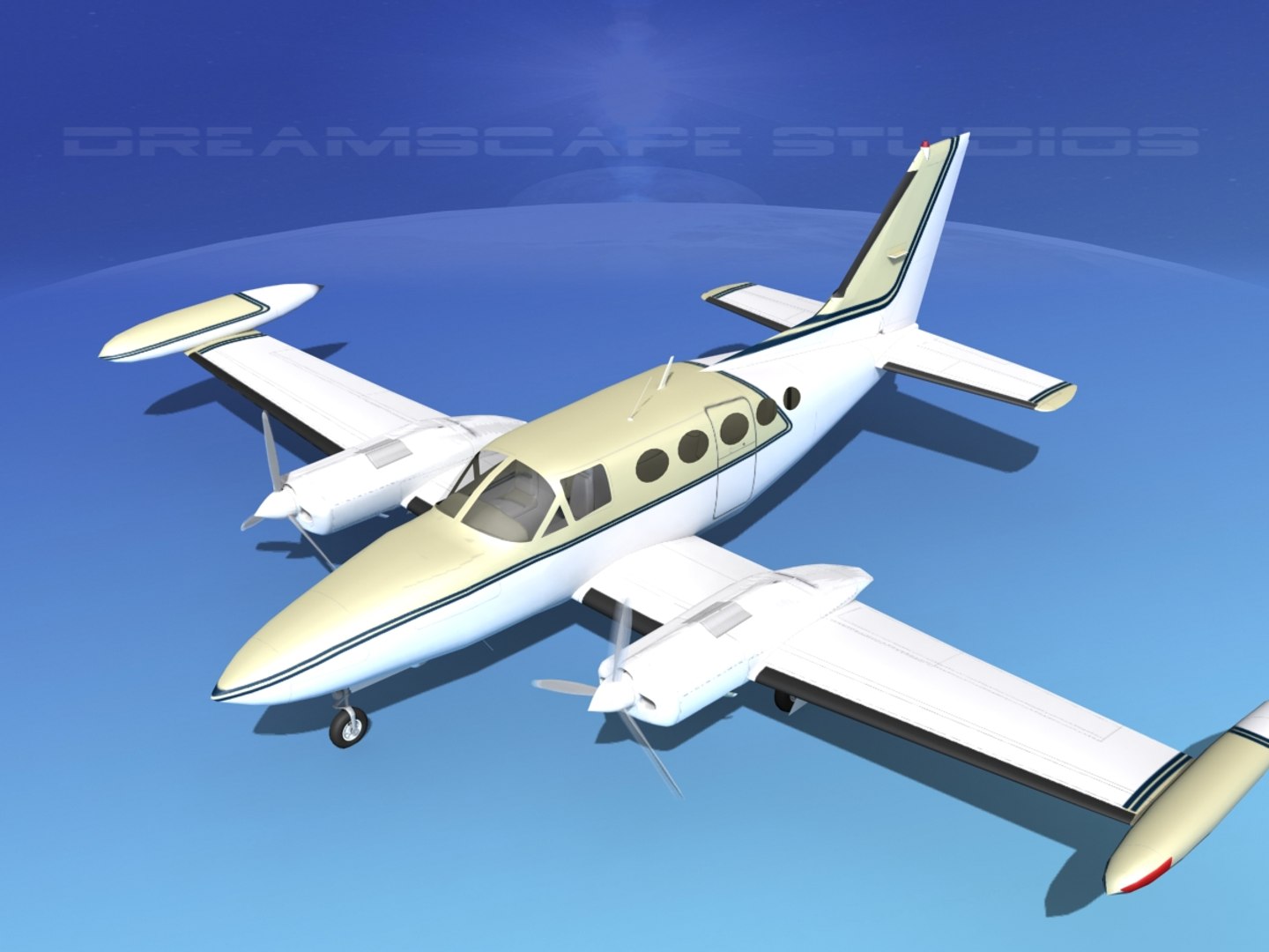 propellers cessna 414 chancellor dxf
