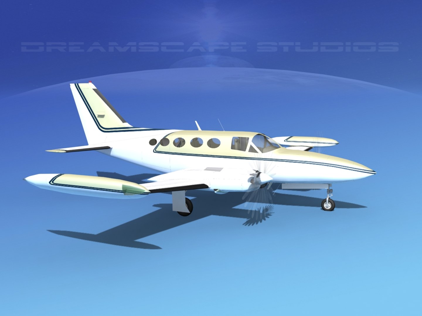 propellers cessna 414 chancellor dxf
