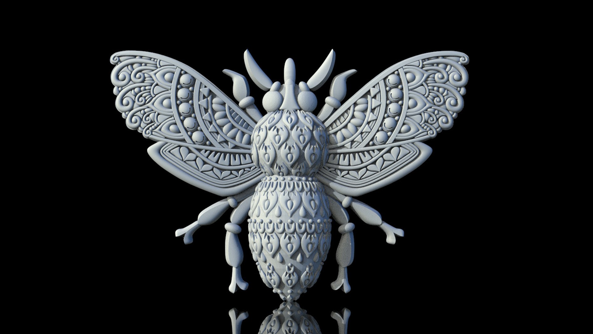 Bee Model - TurboSquid 1901374