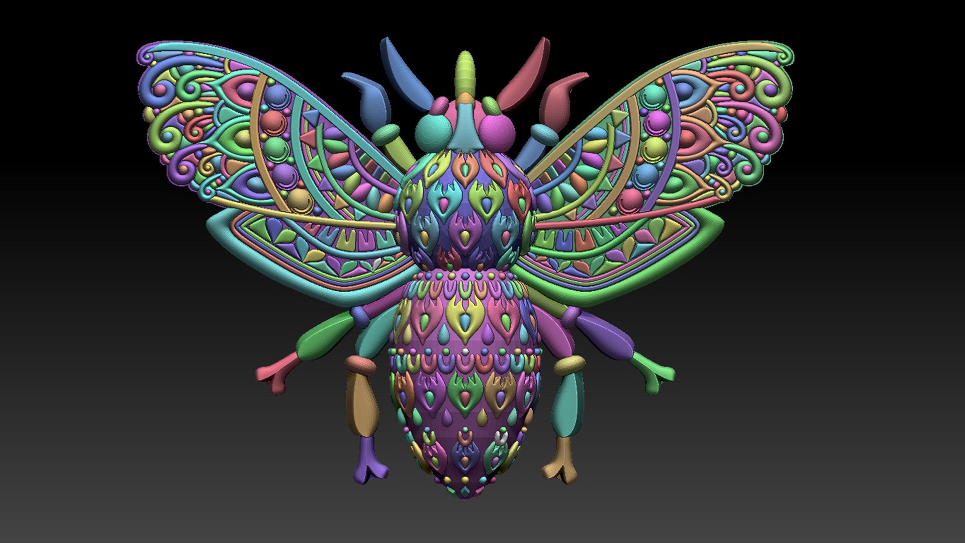 Bee Model - TurboSquid 1901374