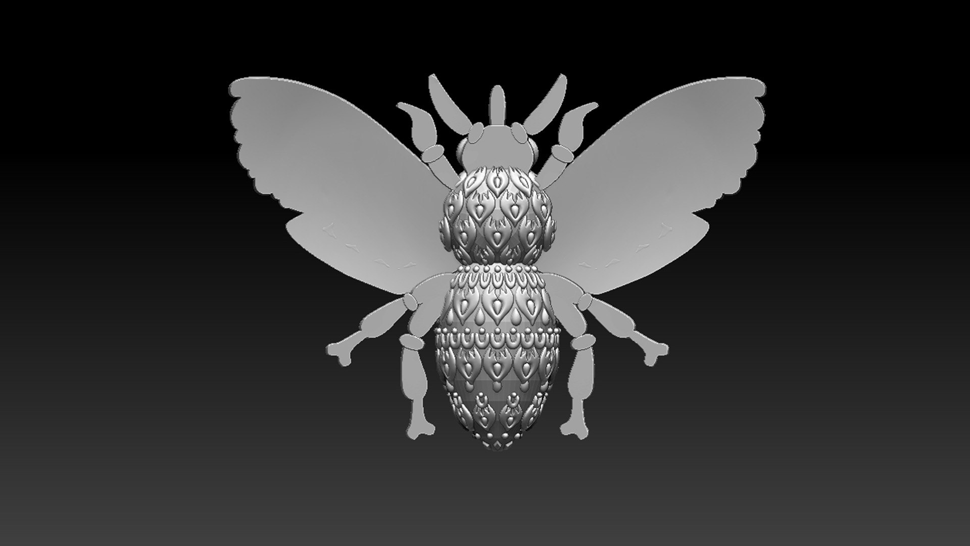 Bee Model - TurboSquid 1901374