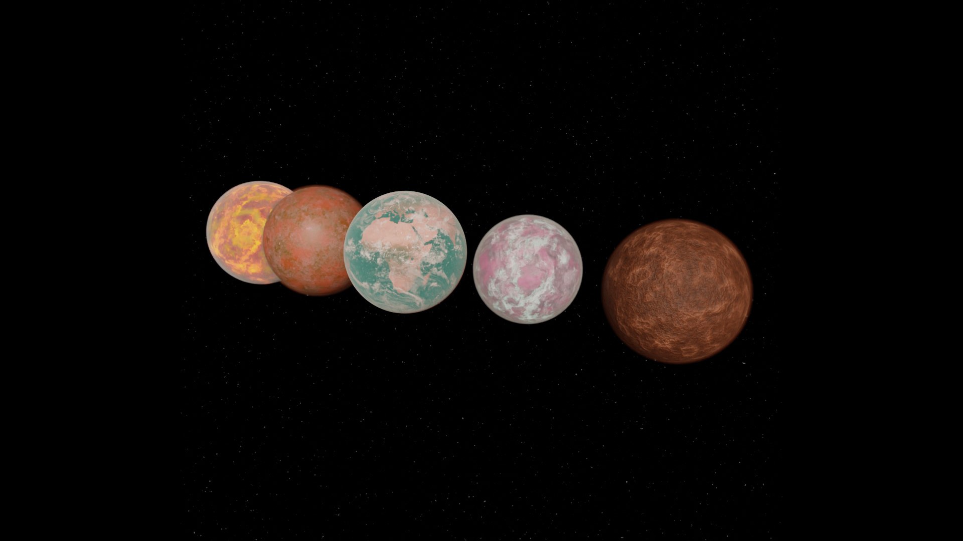 3D Model Collection Of 3D Planet Models By Nikdox - TurboSquid 1949526