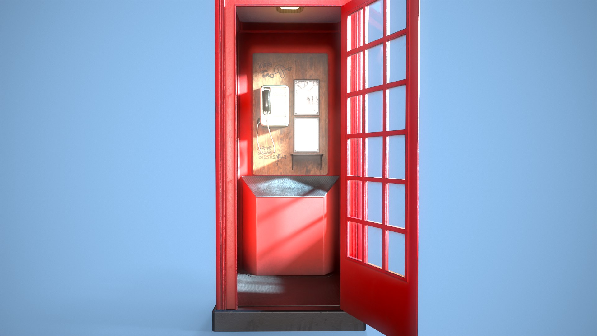 Telephone Box 3D Model - TurboSquid 1775225