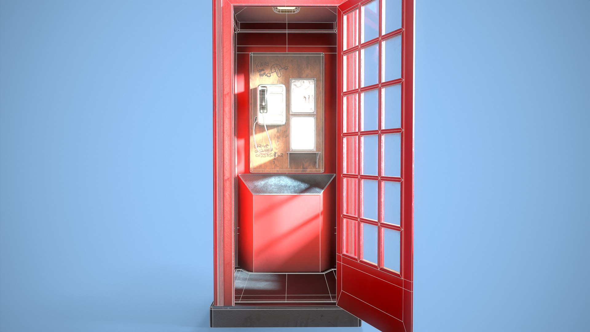 Telephone Box 3D Model - TurboSquid 1775225